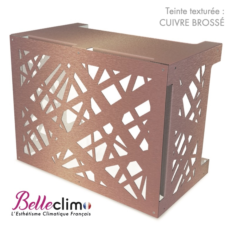 Cache climatiseur extérieur en aluminium modèle Eiffel | Belle Clim